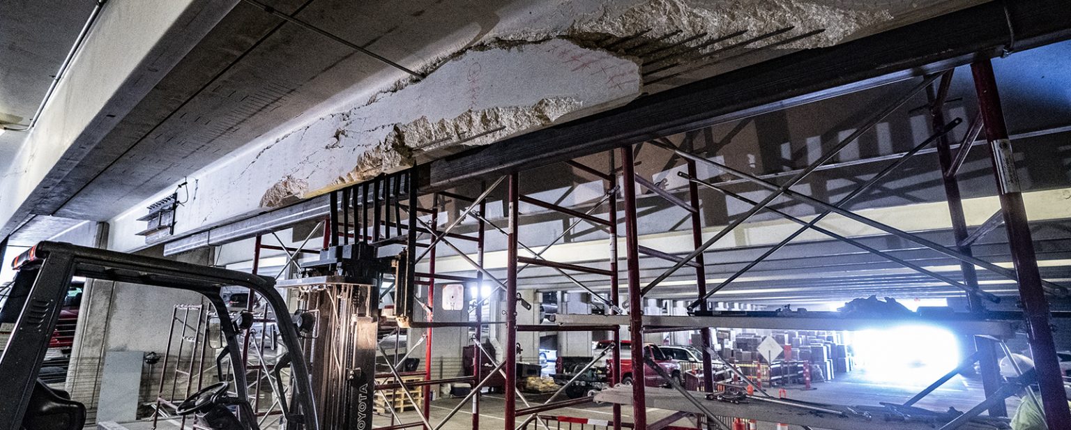 Parking Garage Repair - RTC Restoration and Glass